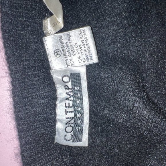 Vintage | Sweaters | Vintage 8s Contempo Wool Sweater Pearl Beading S ...